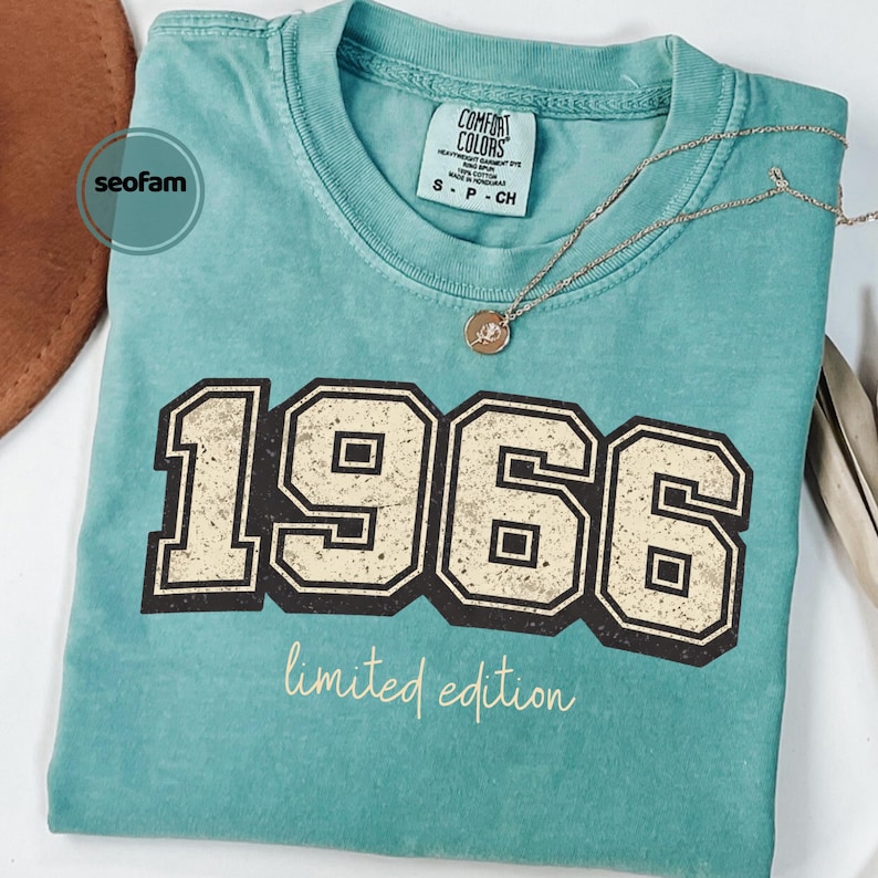 Vintage 1966 60th Birthday Shirt, Comfort Colors Cotton Tee - Etsy