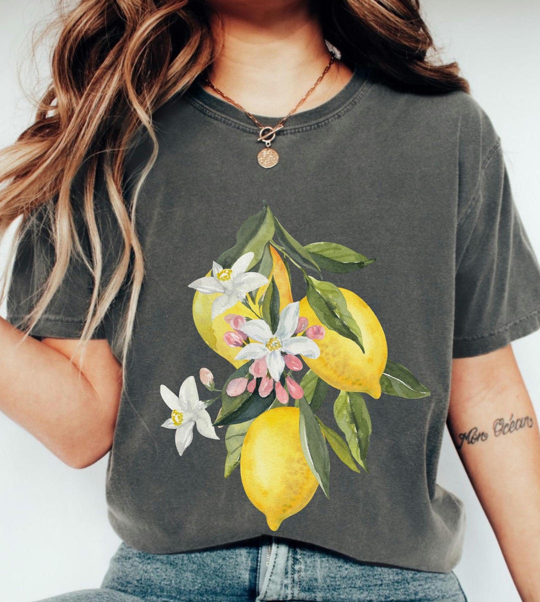 Vintage Lemon Graphic Tee: Retro 70s Style Fruit Shirt - Etsy