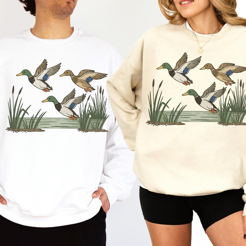 Vintage Duck Sweatshirt, 90s Mallard Pullover, Nature Crewneck - Etsy
