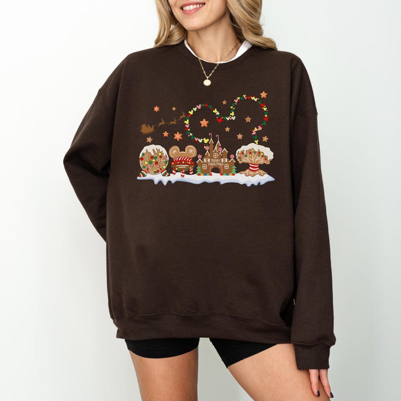 Disney Gingerbread Castle Christmas Shirt - Etsy
