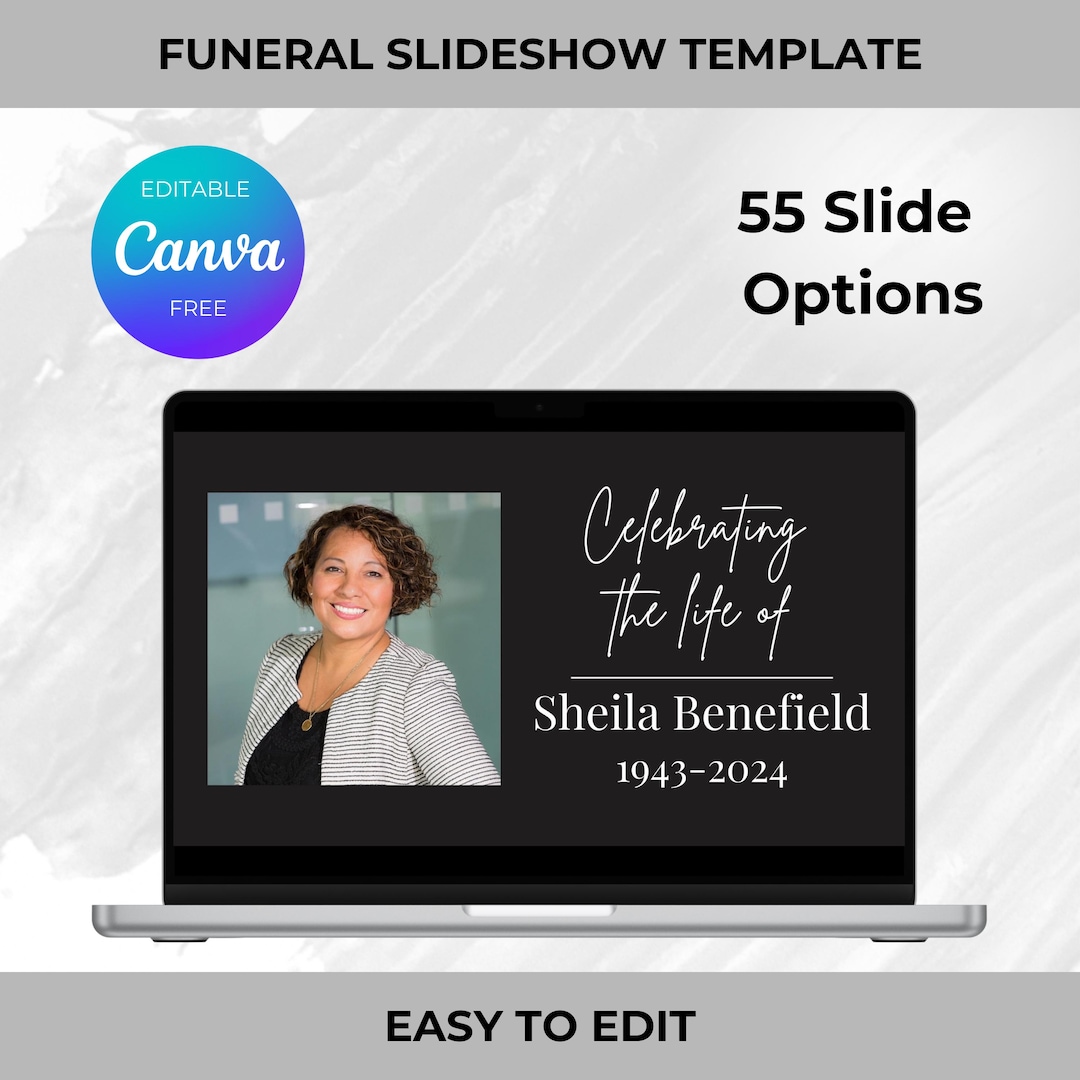 Premium Funeral Powerpoint Template, Funeral Slideshow Template ...