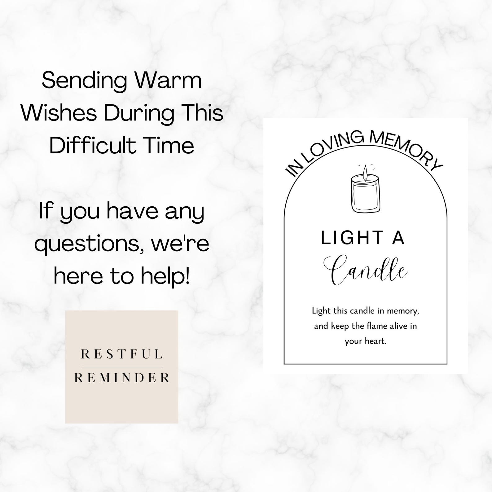 Printable Memorial Table Sign, in Loving Memory, Celebration of Life ...