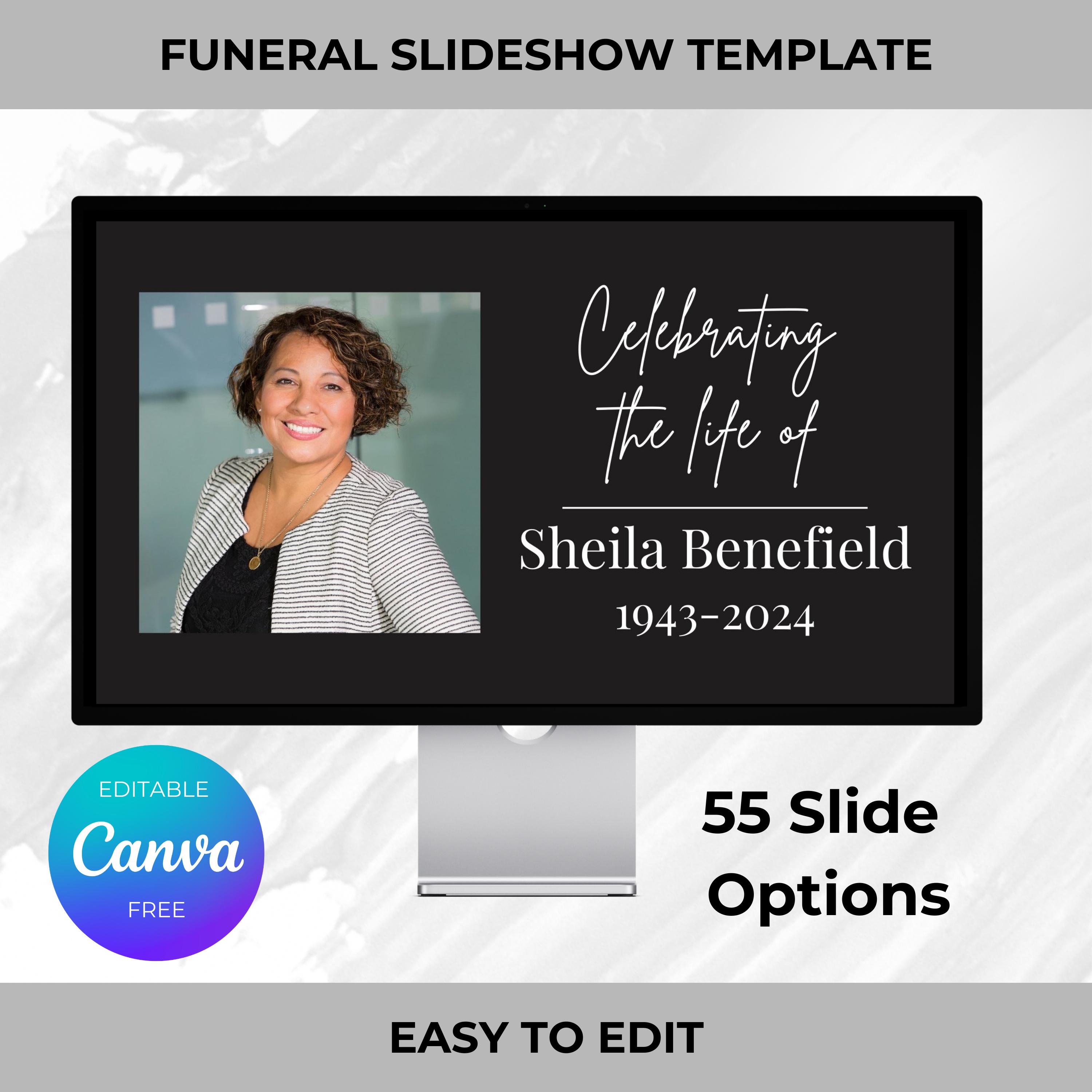Premium Funeral Powerpoint Template, Funeral Slideshow Template ...