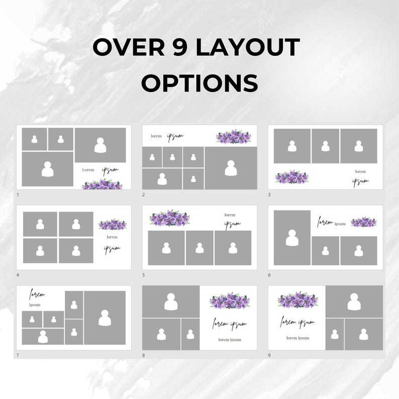 Purple Floral Funeral Powerpoint Template: Editable Obituary Slideshow ...