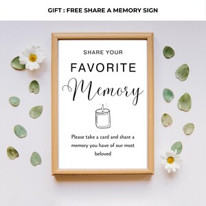 Garden Flower Floral Memorial Program Template, Editable Memorial ...