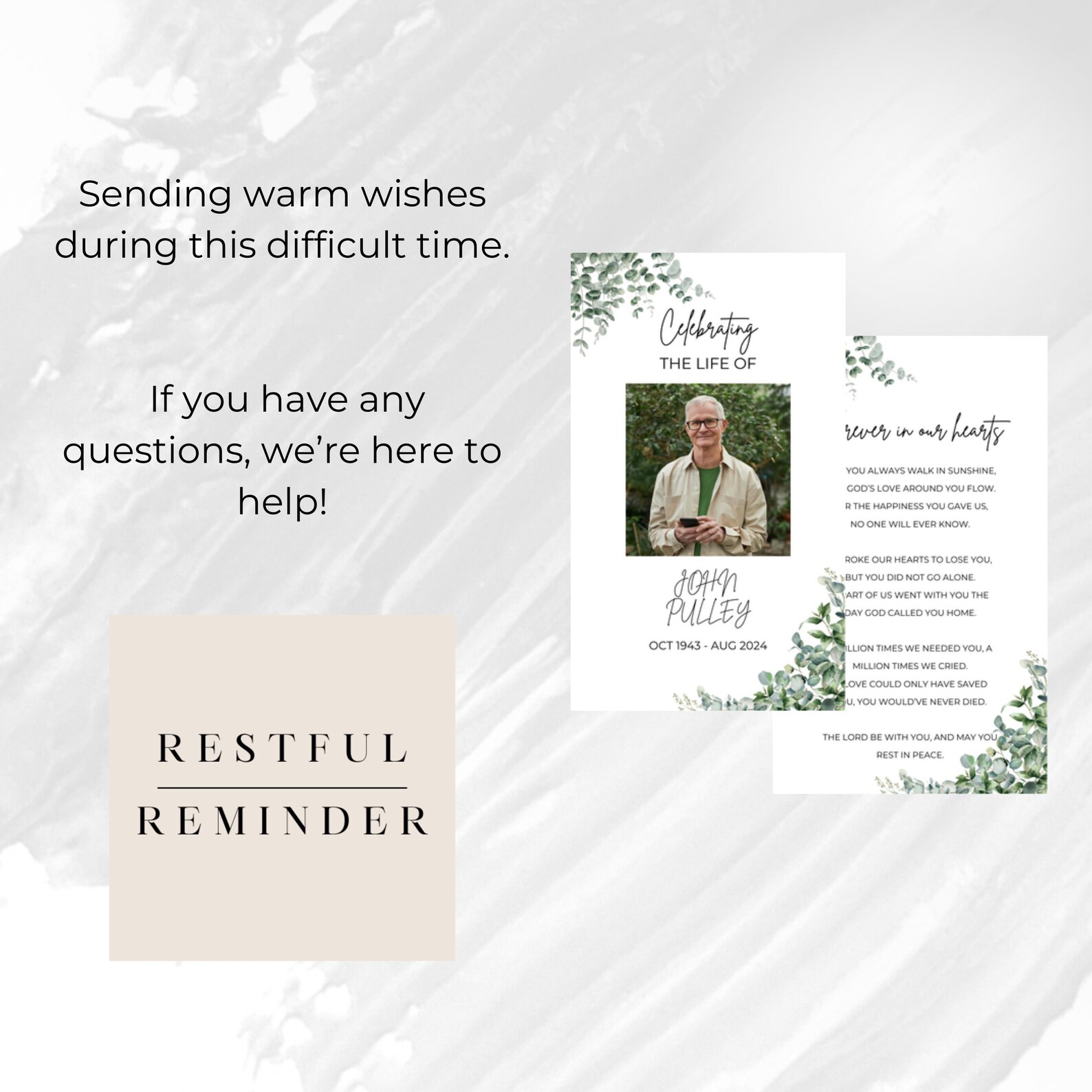 Printable Catholic Prayer Card, Editable Memorial Card Template, DIY ...