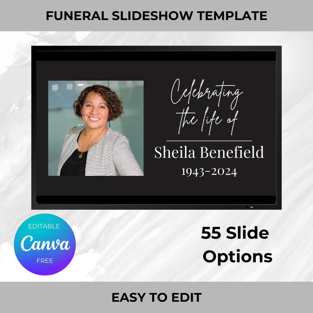 Premium Funeral Powerpoint Template, Funeral Slideshow Template ...