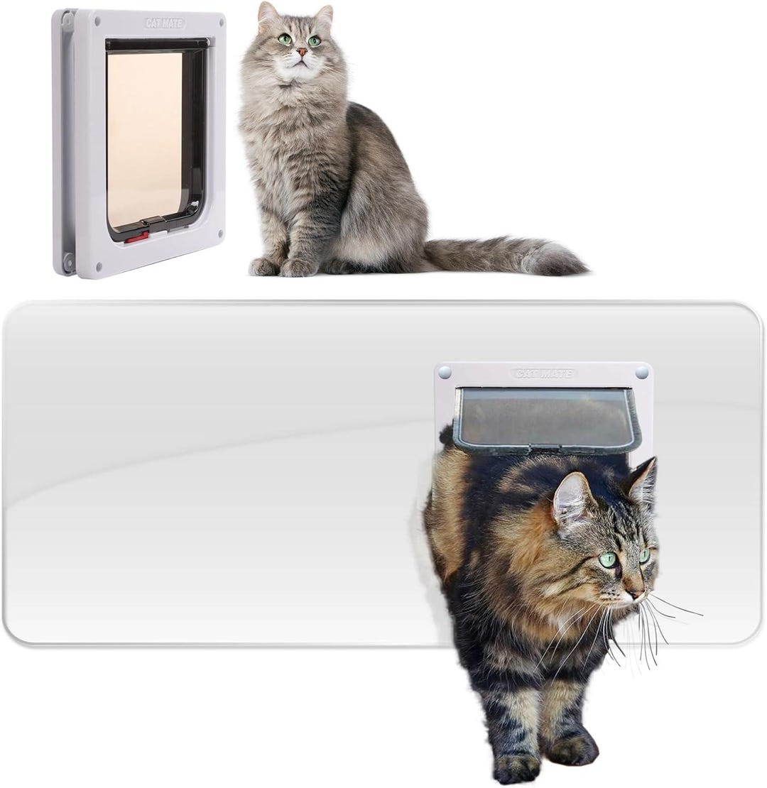 Custom Cat Door for Windows by Cat Flap Fever Lockable Insert Custom ...