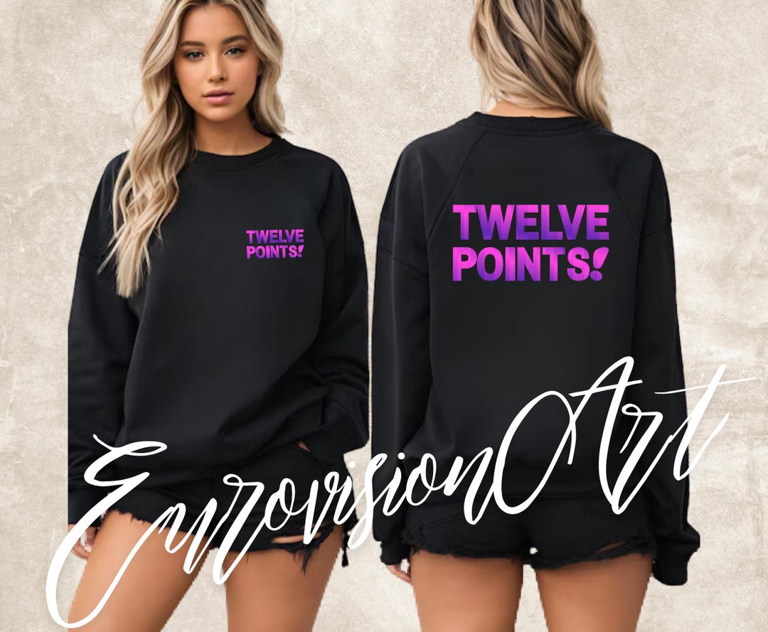 Eurovision Song Contest 2025 Unisex Sweatshirt Eurovision Fans Twelve ...