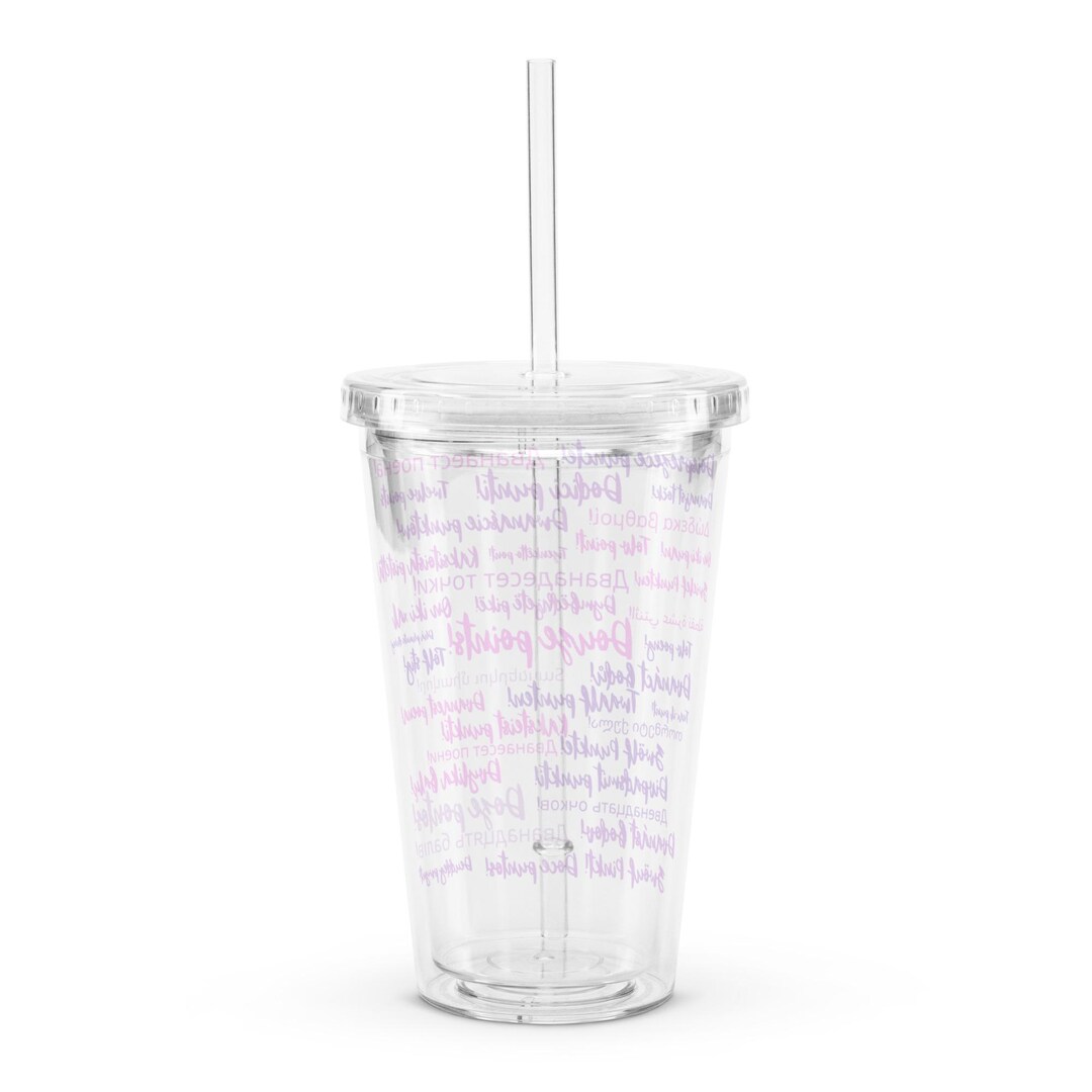 Eurovision Song Contest Clear Plastic Tumbler Douze Points Multiple ...