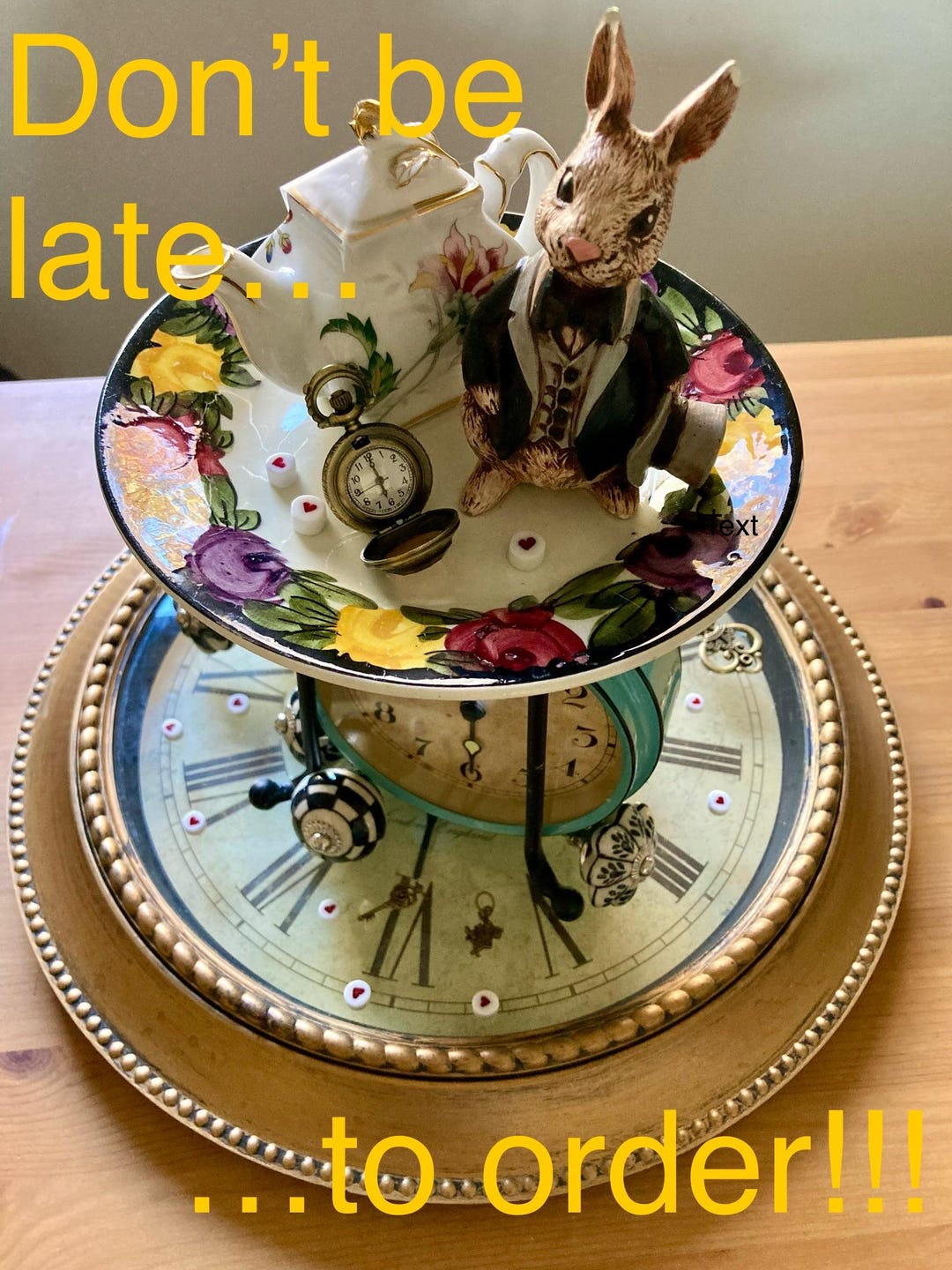 Unique, Whimsical, One of a Kind Alice in Wonderland White Rabbit With ...