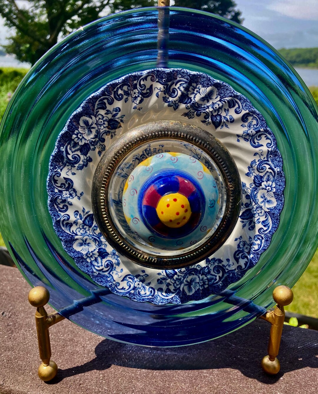 RECYCLE, REPURPOSE, REUSE. Unique, Elegant Vintage Plate Flowers for ...