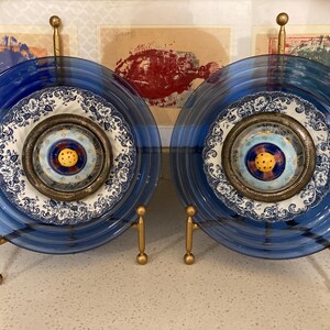 RECYCLE, REPURPOSE, REUSE. Unique, Elegant Vintage Plate Flowers for ...