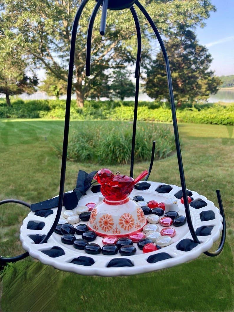 RECYCLE, REPURPOSE, REUSE. Vintage Upcycled Bird/butterfly/pollinator ...