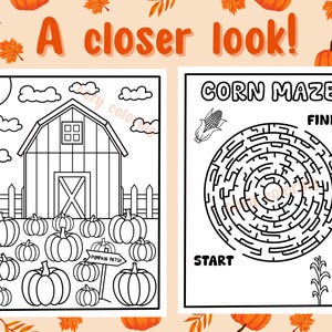 Cozy Fall Activity Printable Coloring Page Simple, Bold, Minimalist ...