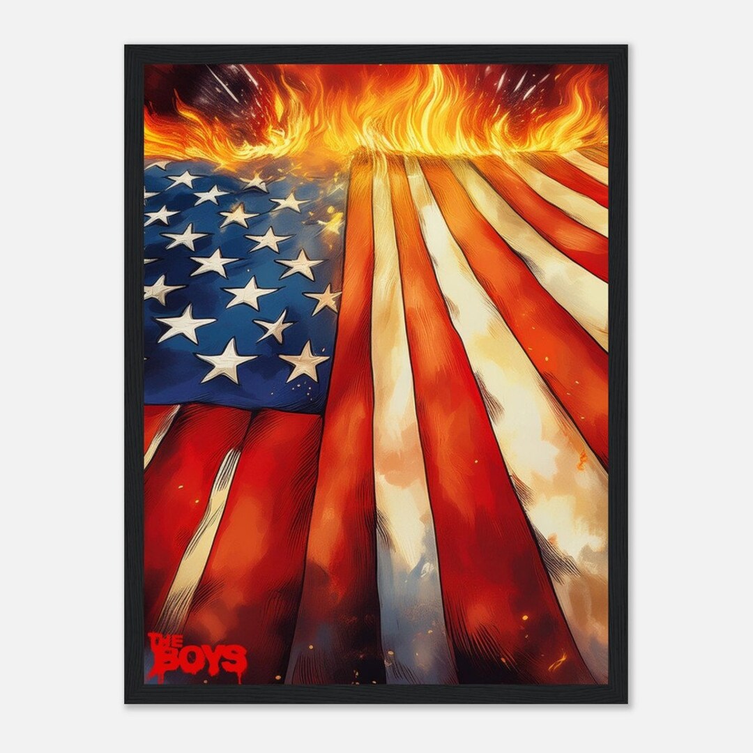 The Boys, Homelander Cape / Wooden Framed Poster - Etsy