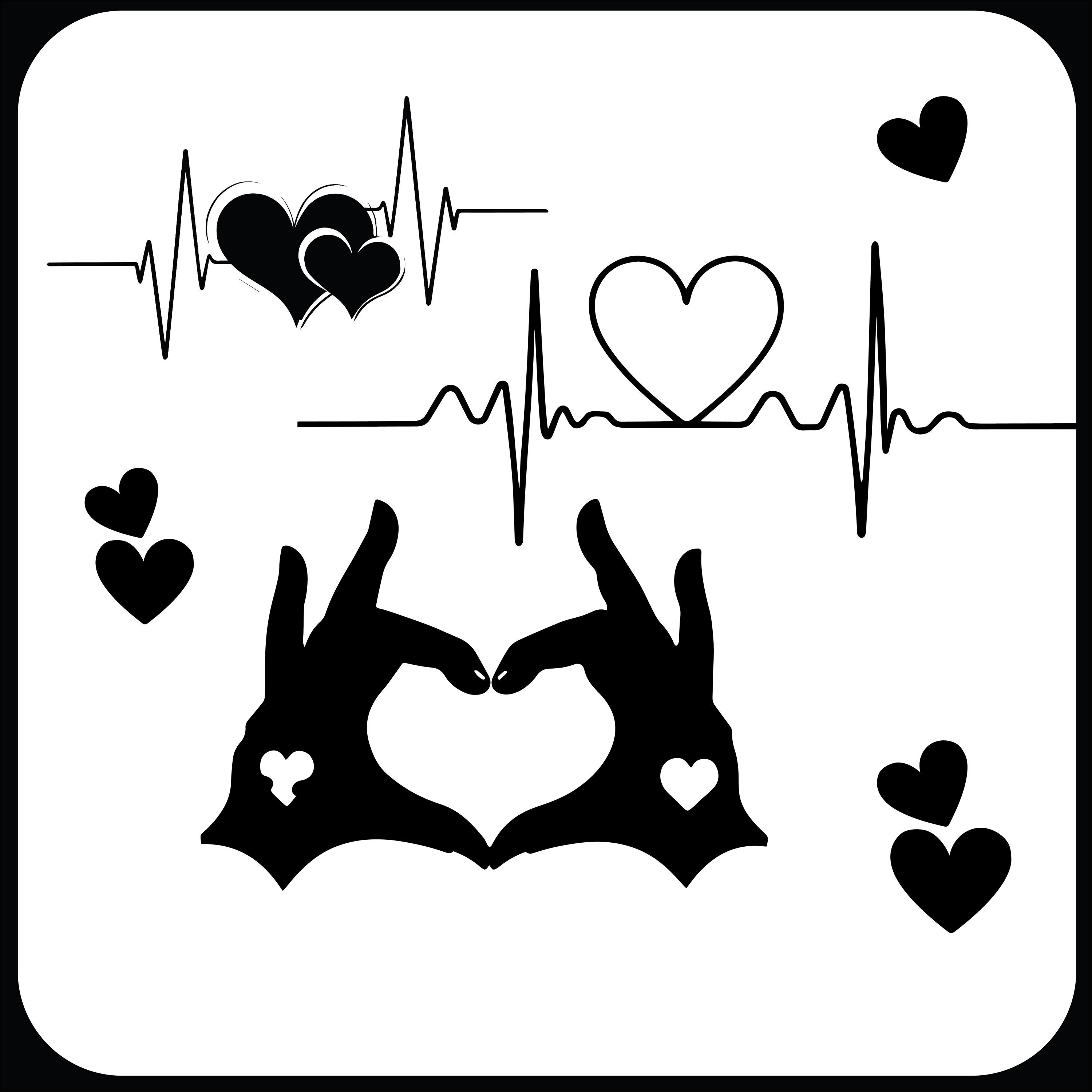 Heart Svg Png Bundle Instant Download Love Heart Svg Valentines Day ...