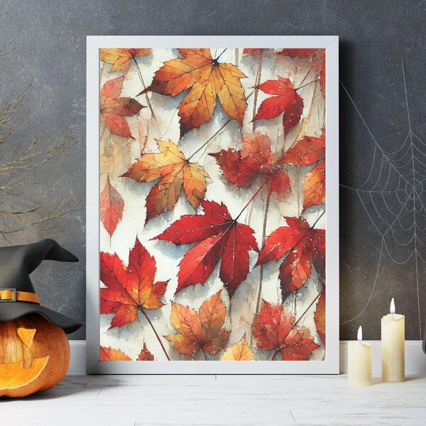 Maple Leaf Print - Etsy
