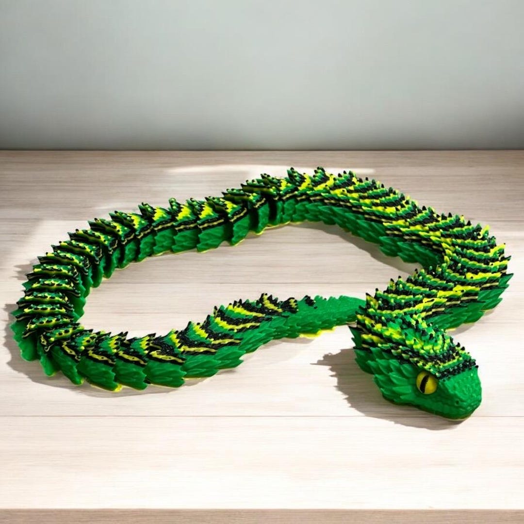 Articulated Spiked Snake, 3D Printed - Etsy