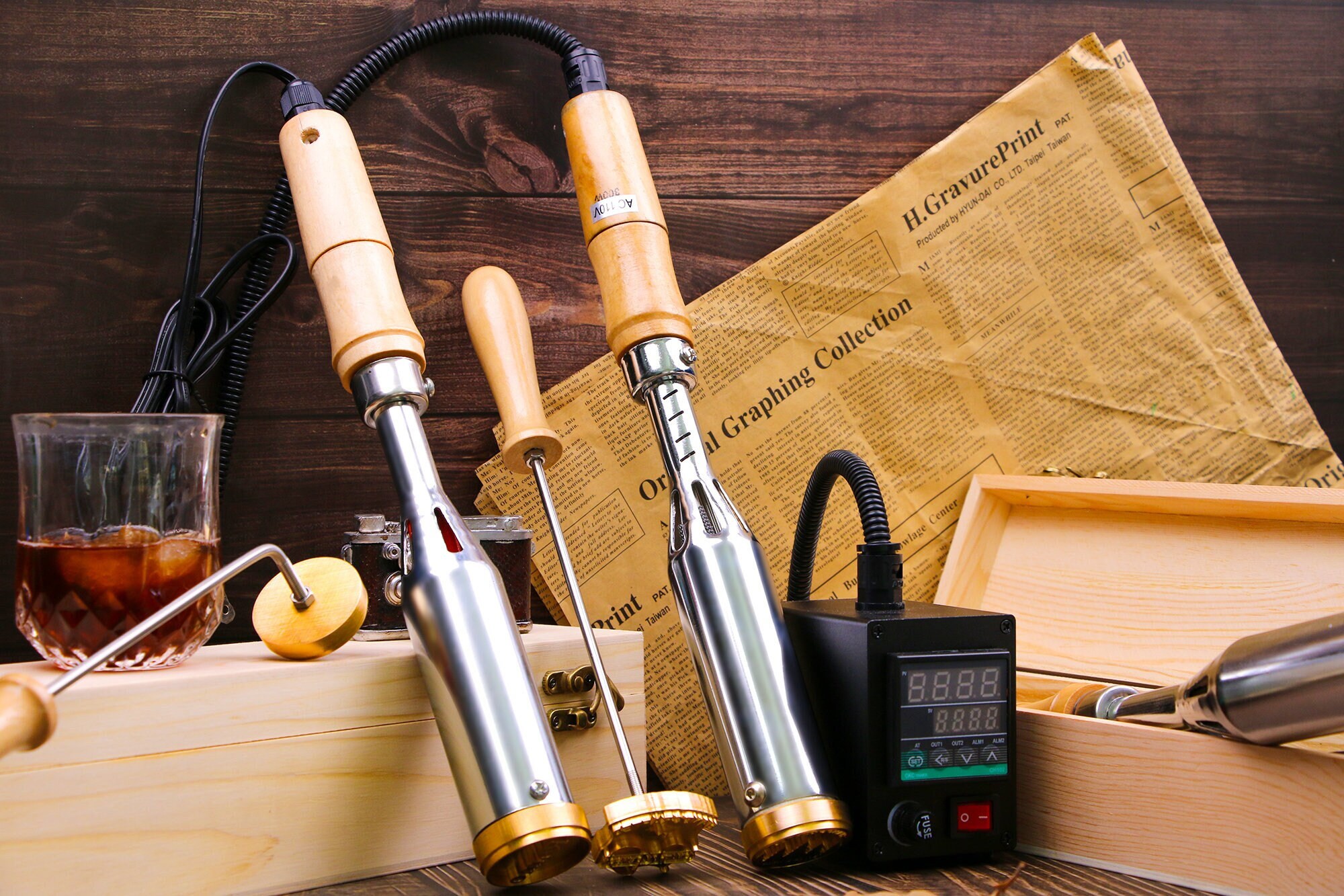 Custom Branding Iron Custom Wood Burning Stamp With Heater - Etsy