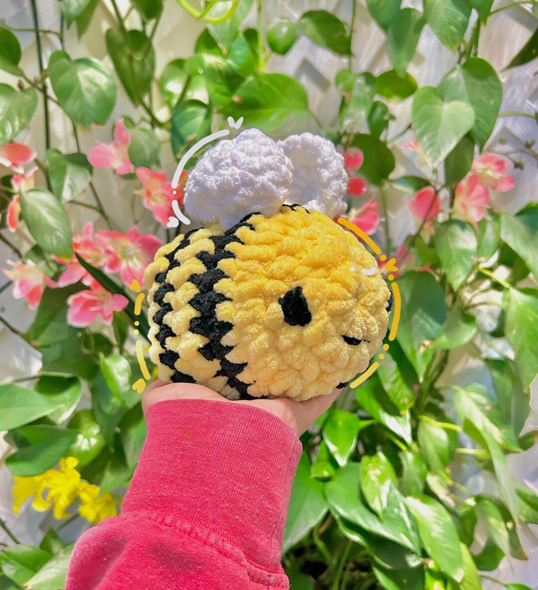 Handmade Large Amigurumi Bee Big Plush Bee Toy Ideal Gift for Bee ...