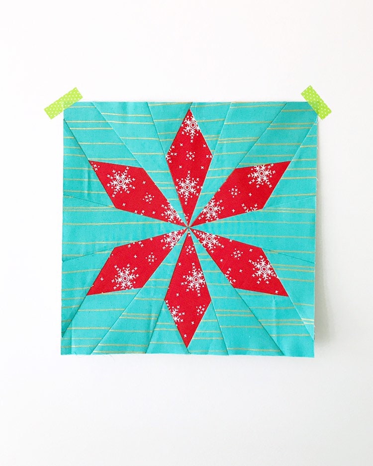 Frosty Snowflakes Quilt PDF Paper Piecing Pattern 36 | Etsy