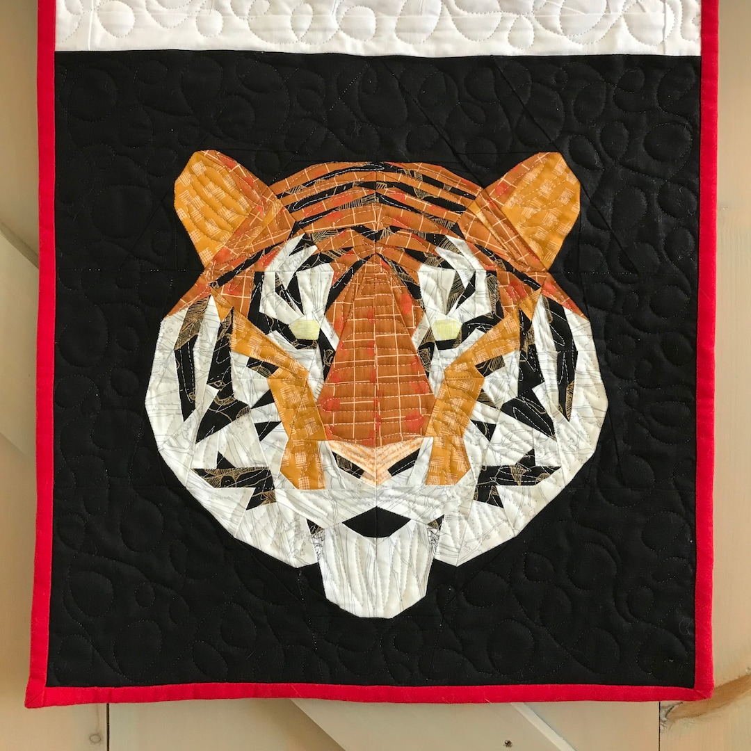 Tiger Tiger Quilt PDF Paper Piecing Pattern #27 - Year of the Tiger ...