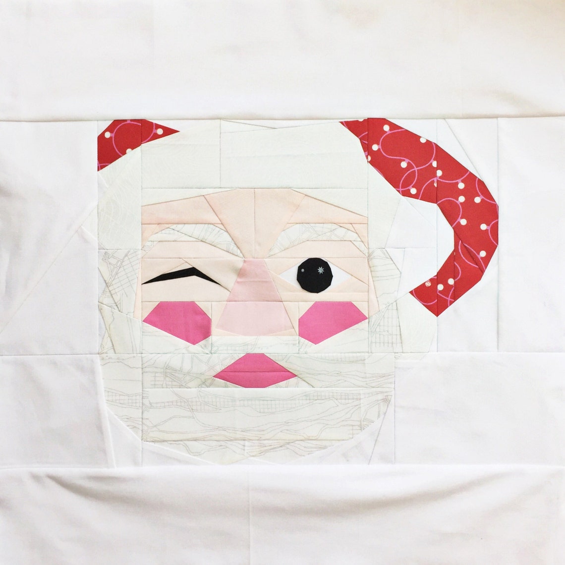 The Winking Santa Mug PDF Paper Piecing Pattern #17 - Etsy