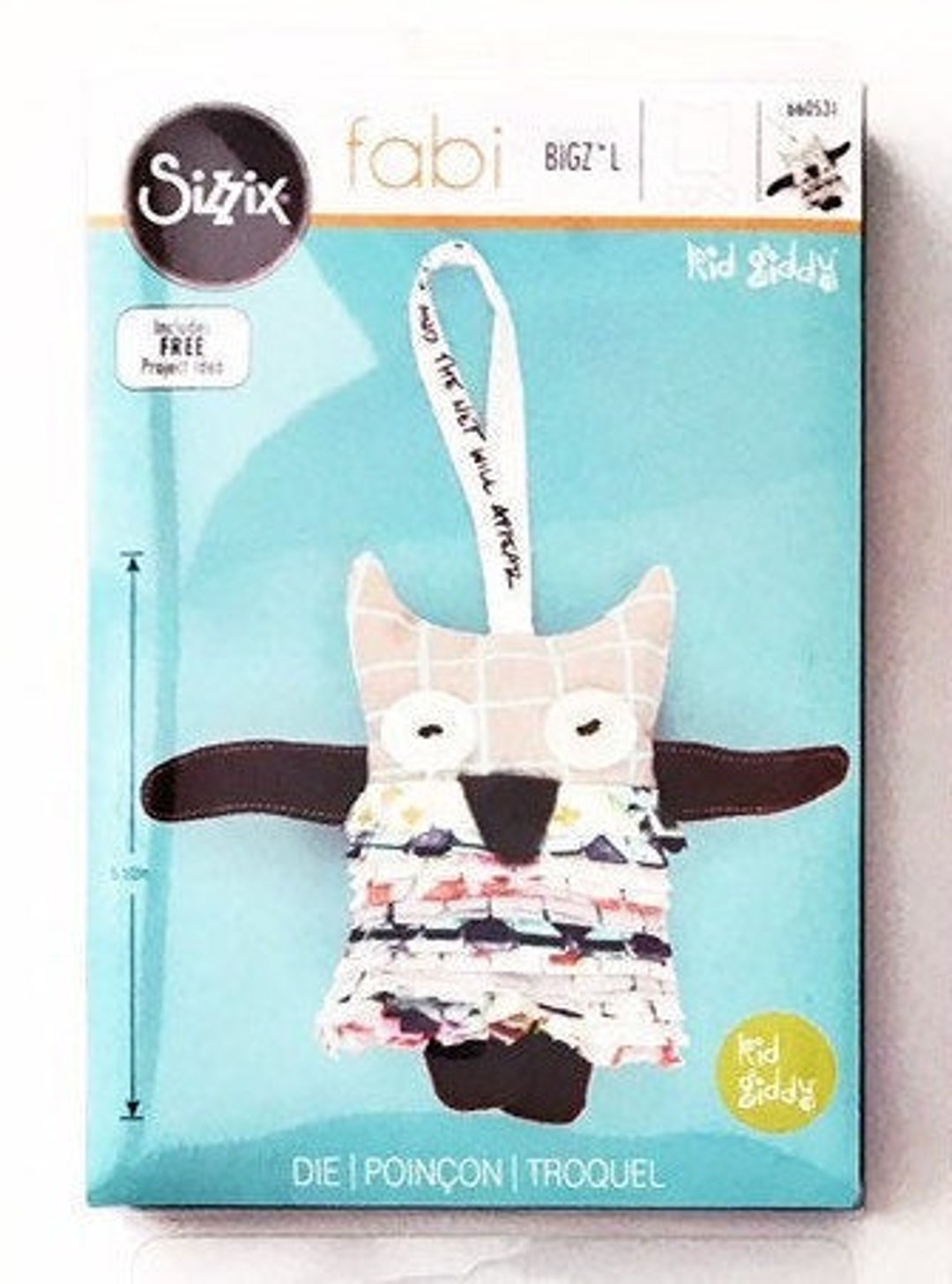 Kid Giddy Sizzix Owl Die - Make Your Own Owl Stuffed Animal - Etsy