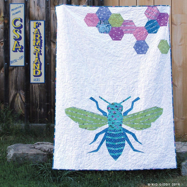 Bee Paper Piecing Pattern - Etsy