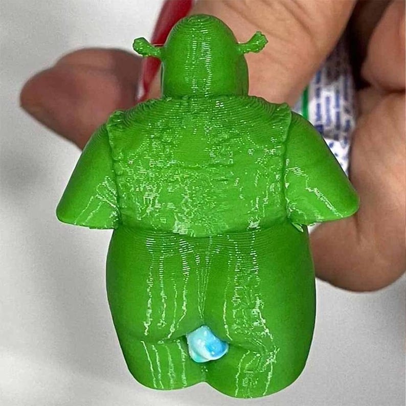 Shrek Pooping Toothpaste Topper - 3D Printed Shrek Novelty Gift - Etsy