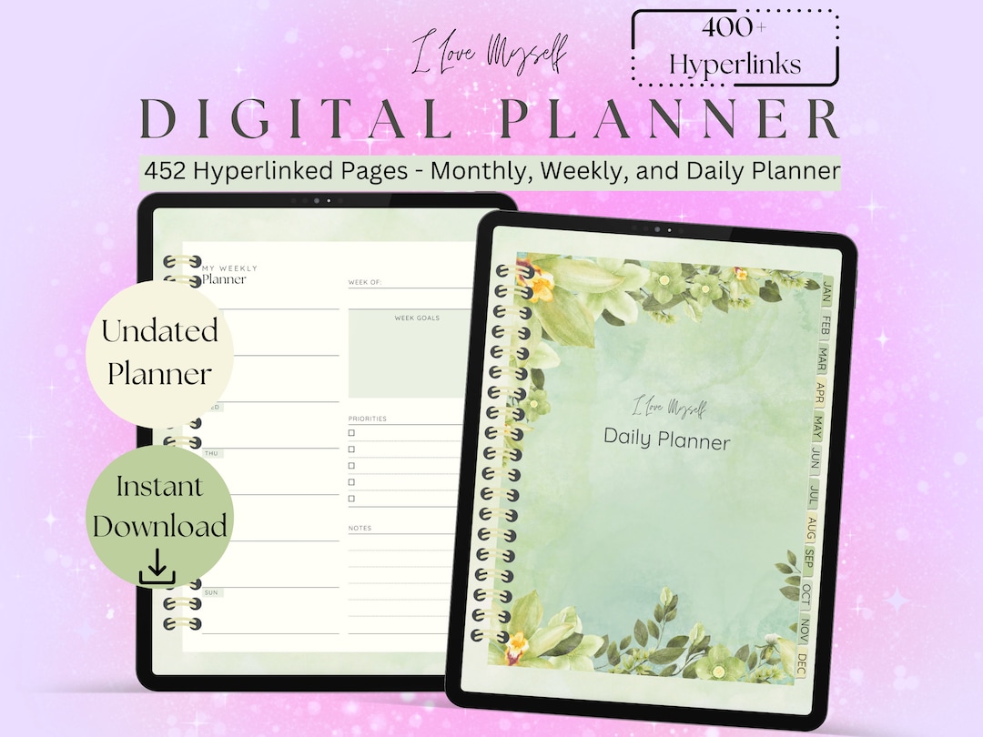Digital Planner Undated, Goodnotes Planner, iPad Planner, Notability ...