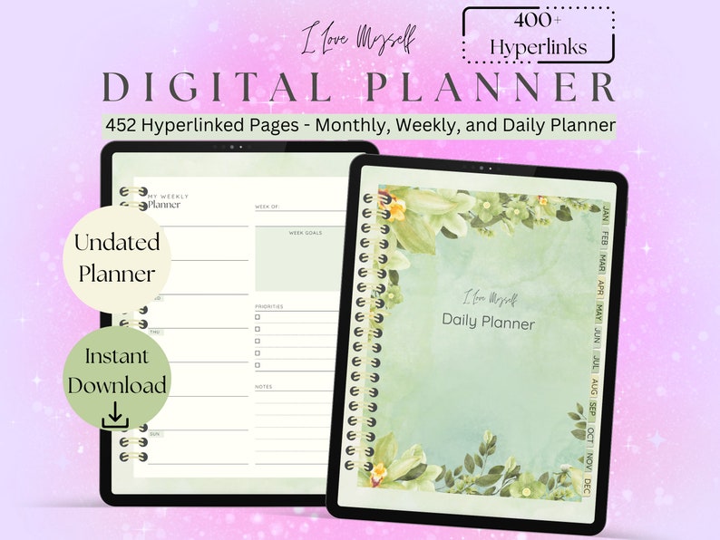 Digital Planner Undated, Goodnotes Planner, iPad Planner, Notability ...