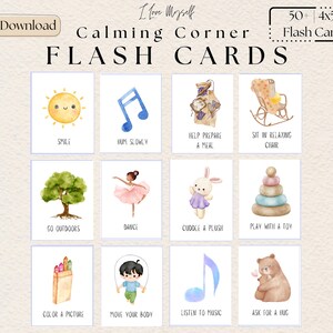 50+ Calming Corner Flashcards, Calming Techniques Flashcards, Anxiety ...