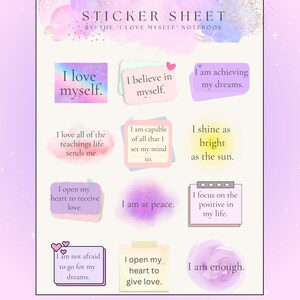Positive Affirmations Digital Stickers, Digital Stickers, Digital ...