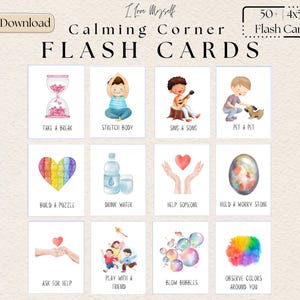 50+ Calming Corner Flashcards, Calming Techniques Flashcards, Anxiety ...