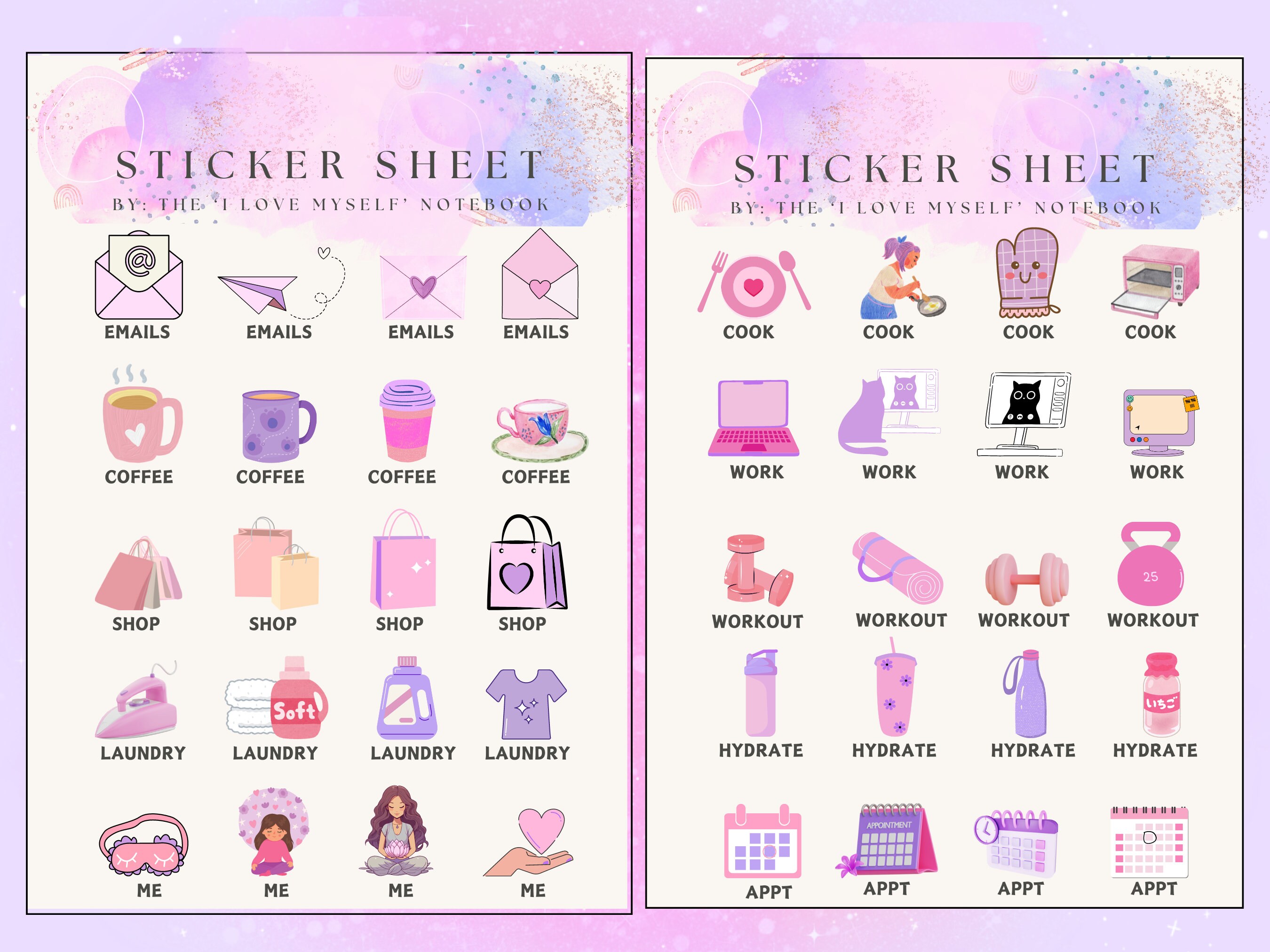 Everyday Life Digital Stickers, Digital Stickers, Digital Planner ...