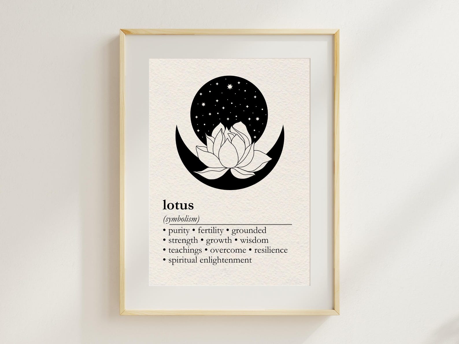 Lotus Symbolism Wall Art, Lotus Spiritual Meaning Wall Art, Lotus ...