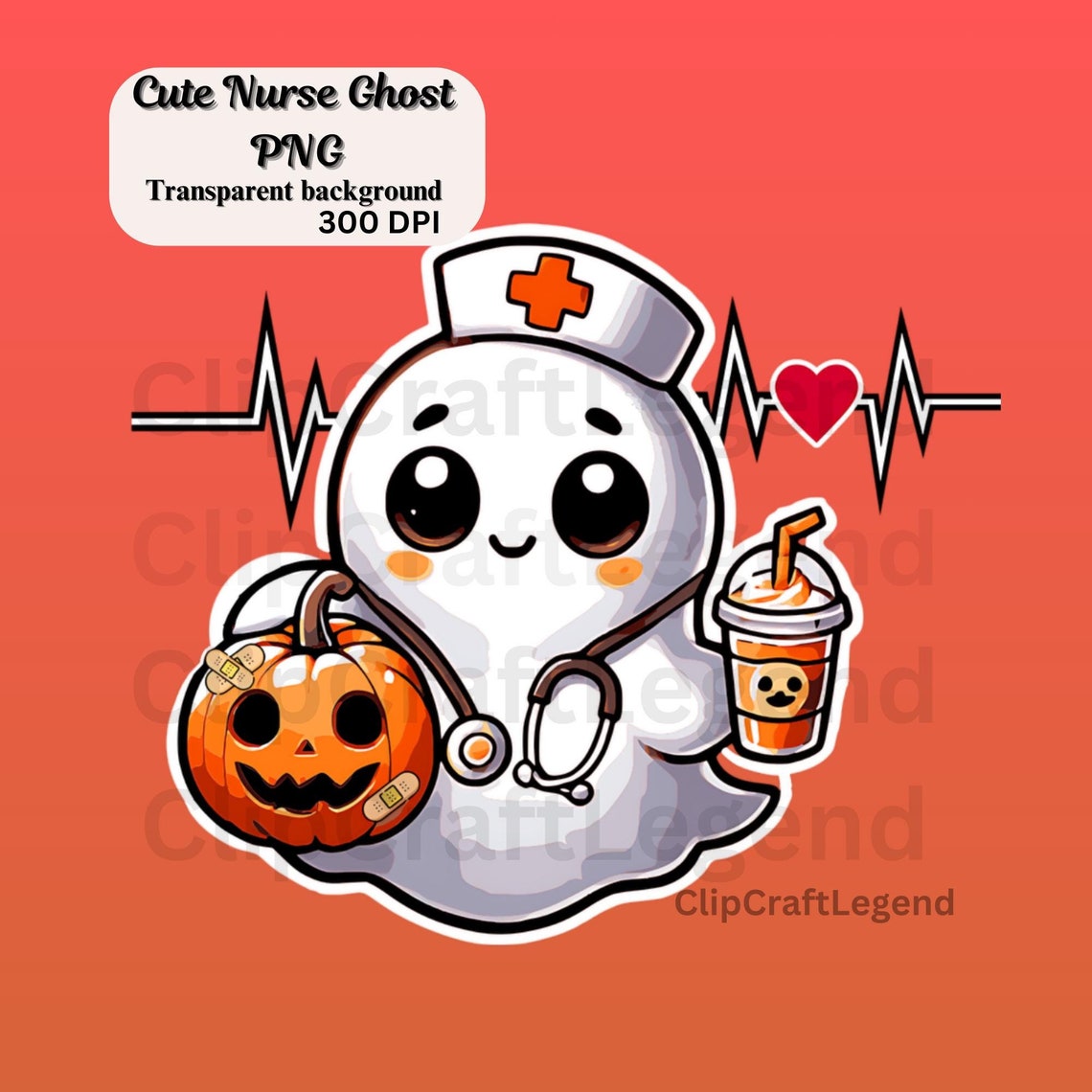 Cute Ghost Nurse Png, Spooky Healthcare Worker, Halloween Clipart ...