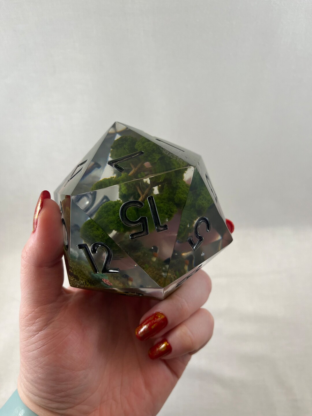 Huge D20 Resin Dnd Die, Large Diorama Dice, Jumbo Chonk D20 - Etsy