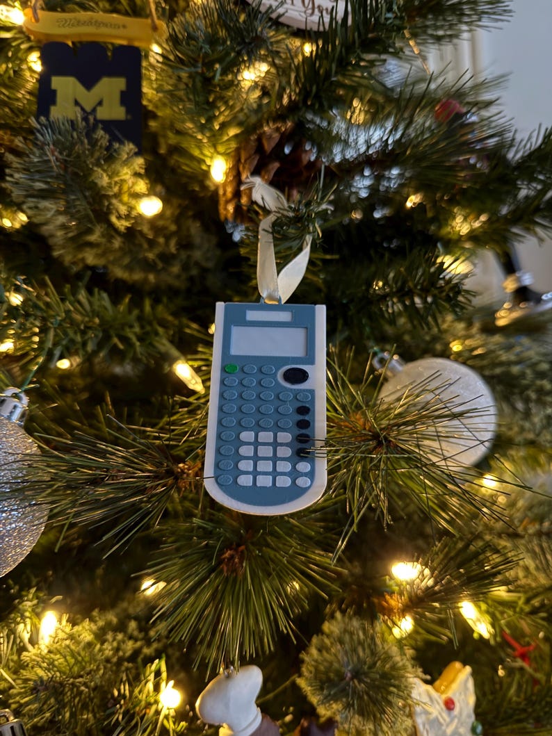 Calculator Ornament, 3D Printed Perfect Gift for Actuaries, Math ...