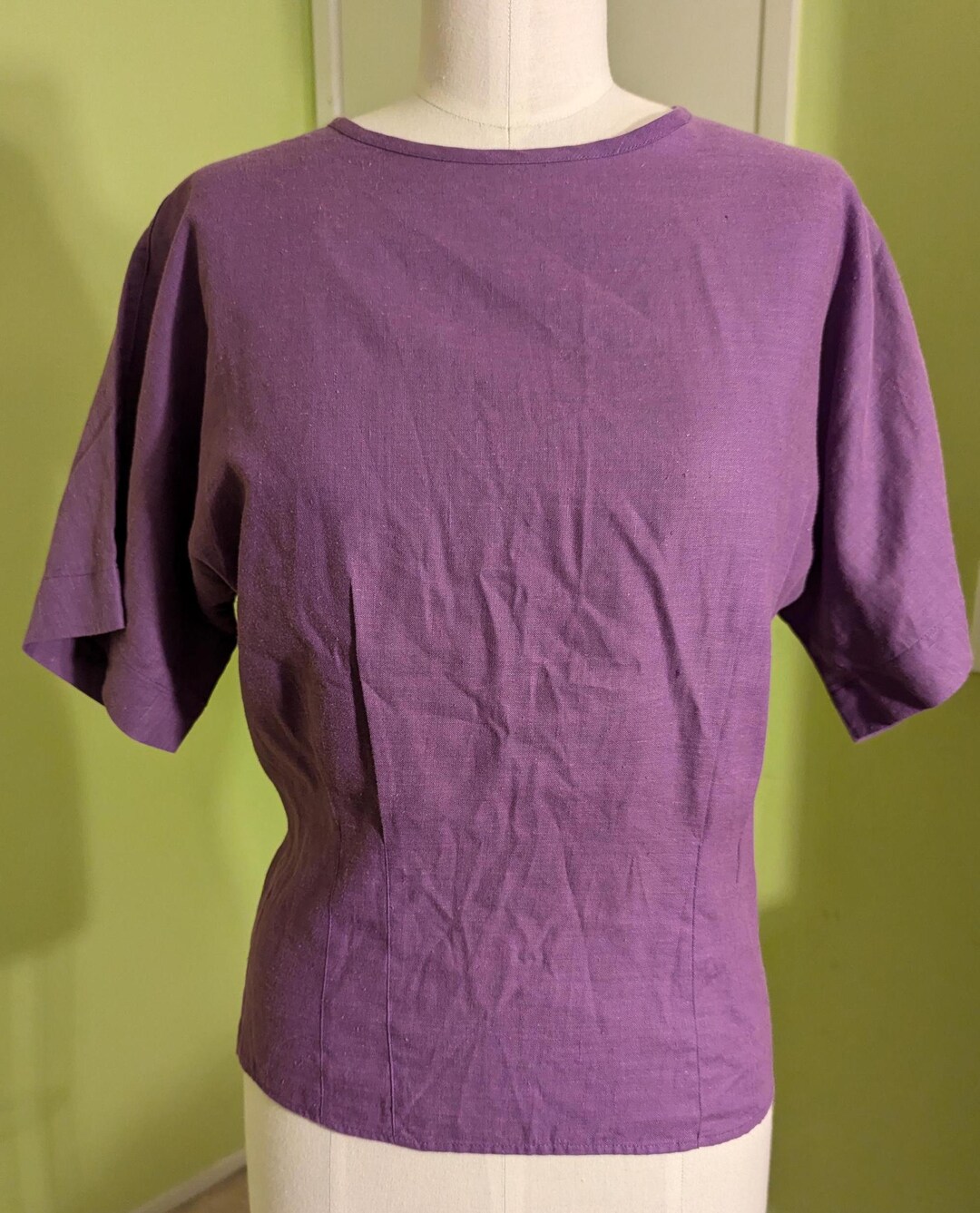 1980s Violet Blouse - Etsy