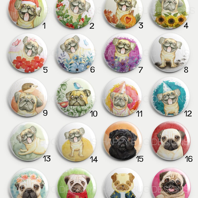 Pug Magnet - Etsy