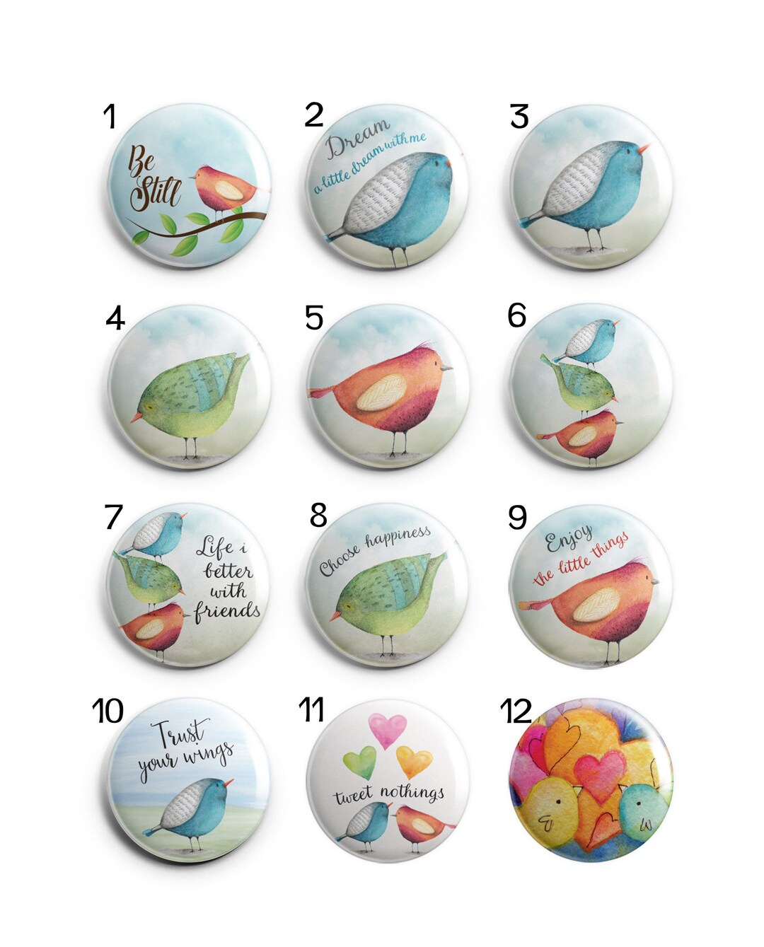 Flock of Birds 1 Magnets for Magnetic Jewelry or Use as Refrigerator ...
