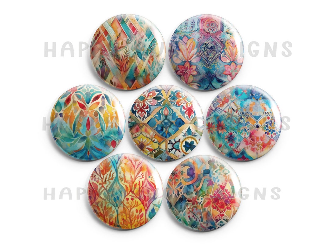 Boho Bohemian 1 Magnets Set of 7 - Etsy