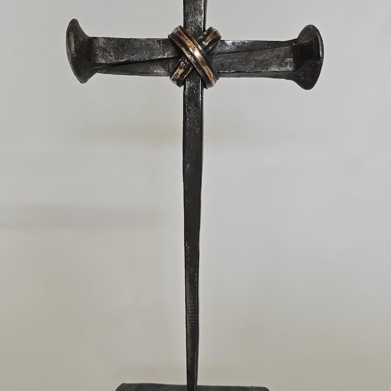 Railroad Spike Cross - Etsy