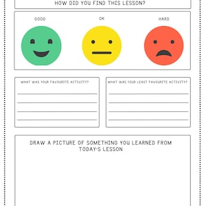 Lesson Reflection Worksheet and Table Flashcards - Helpful Teacher ...
