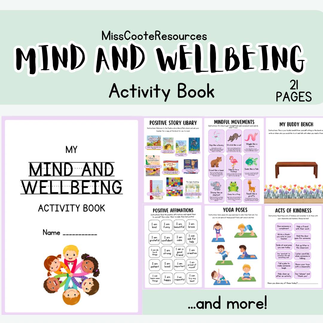Mind and Wellbeing Activity Book Classroom Resource, Editable Link ...