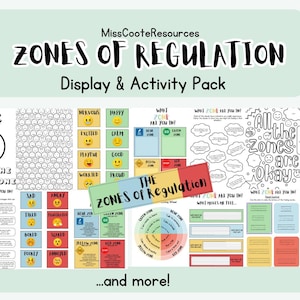 The Zones of Regulation Display Pack: Classroom Posters, Flashcards ...