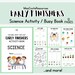 Early Finishers Activity Book; Science KS1 - Editable Link, Busy Book ...